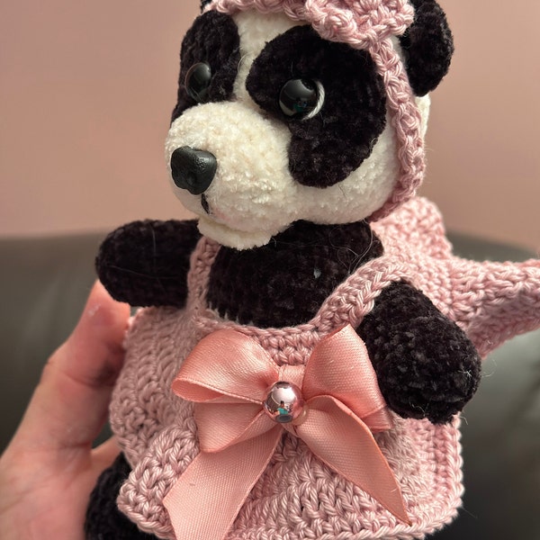 Panda Crochet Pattern. Amigurumi Panda Tutorial. Cute Plush Panda ...