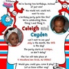 Thing 1 and Thing 2 Digital Birthday Invite - Etsy