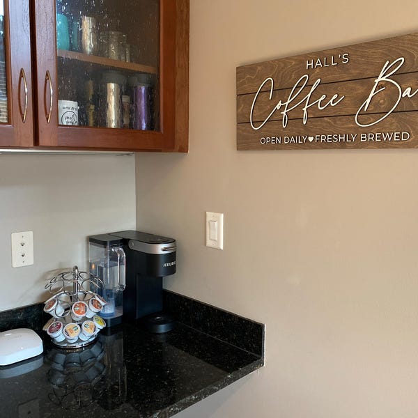 Pallet Sign - Coffee Bar Sign - Custom Wood Sign - 3D Sign ...