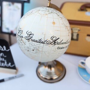 Graduation Party Decoration Custom Globe Guest Book Sign In - Etsy