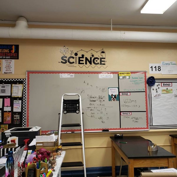 Science Wall Decal Vinyl Sticker School Education Home Office Art ...