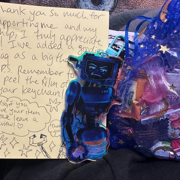 PREORDER Inscryption P03 Rainbow Acrylic Keychain READ DESCRIPTION - Etsy