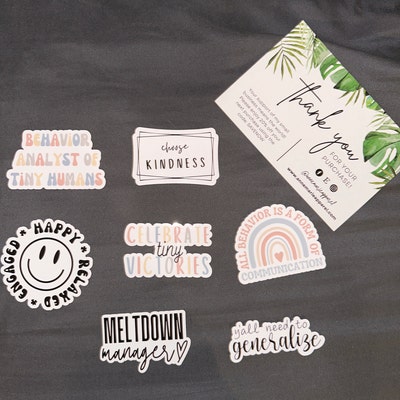 12-pack Behavior Analysis Sticker Pack Laptop & Water Bottle Sticker ...