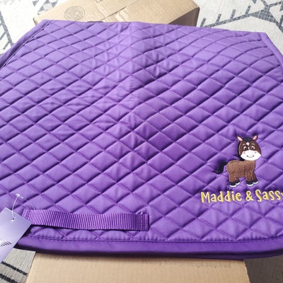 Roly Poly Pony Custom English Embroidered Horse Saddle Pad - Etsy