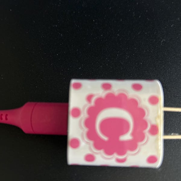 Navy Slant Phone Charger Letter Set | Personalized Charger | iPhone ...