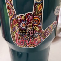 Dream Sticker Colorful Flower Design Car Decal Laptop Decal Bumper ...