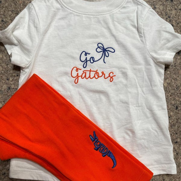 Preppy Go Gators Embroidery Design - Go Gators Embroidery Design ...