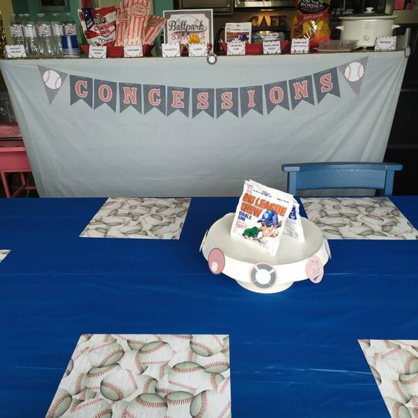 Baseball Birthday Party Decorations, Baseball Birthday Printable ...