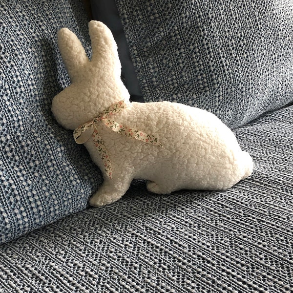 Cuddly Bunny Rabbit Shaped Stuffed Pillow, for Easter/spring, in Super ...