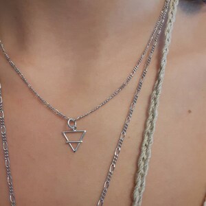 Sterling Silver Earth Element Charm. TINY Earth Symbol Element - Etsy