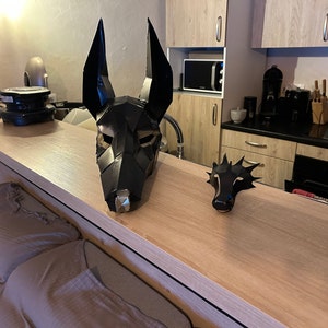 Fox Mask DIY Paper Mask, Printable Template, Papercraft, 3D Mask ...