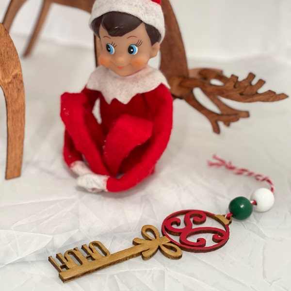 Santas Magic Key Svg, Santa Ornament Svg Laser, Christmas Key Ornament ...