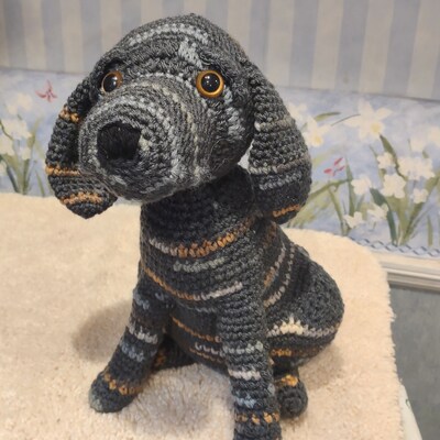 Labrador Retriever Crochet Pattern, Chocolate Crochet Labrador Pattern ...