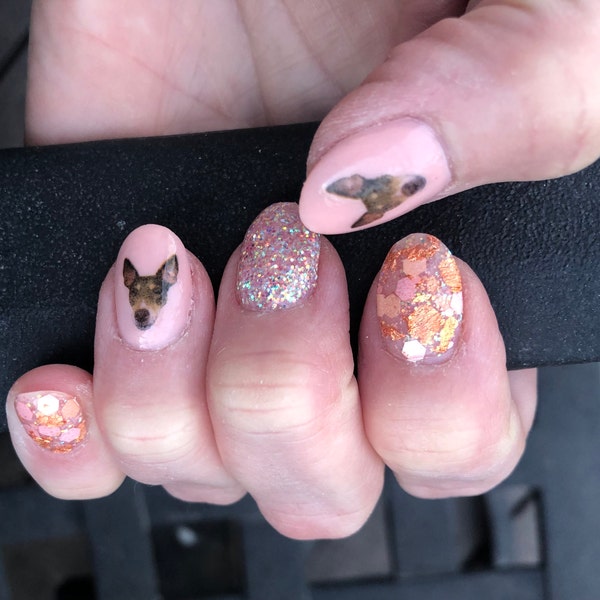 Beach Escape Trio- Peach Blue Acrylic Dip Powder, Glitter Dip Powder ...