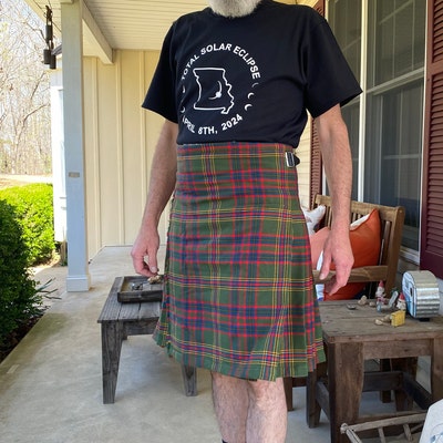 Handmade Robertson Hunting Tartan Kilt Made to Order Robertson Hunting ...