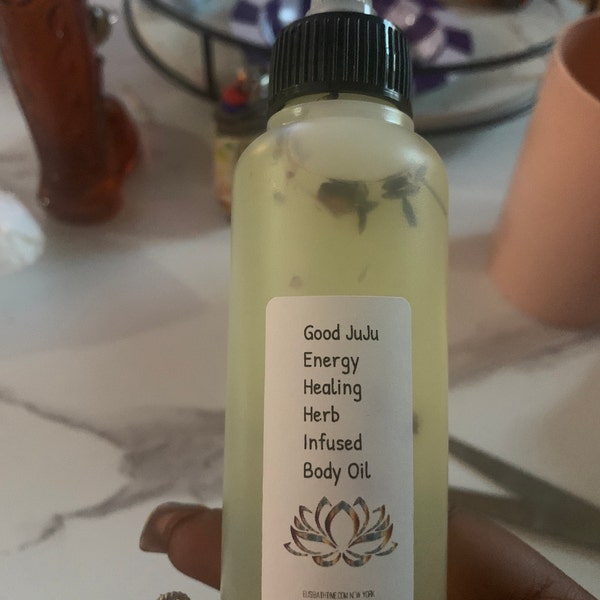 Good Juju Energy Healing Floral & Herb Infused Body Oil / 100% Plant ...