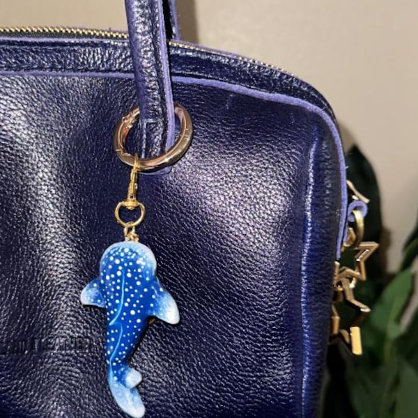 Whale Shark Keychain | Hand Sculpted and Hand Painted | Whale Shark ...
