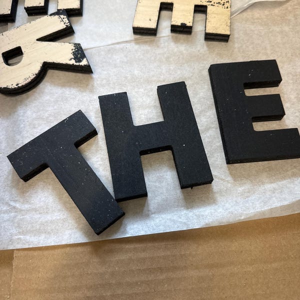 Custom Wood Words, Custom Word Signs, DIY Project for Home Decor Wall ...