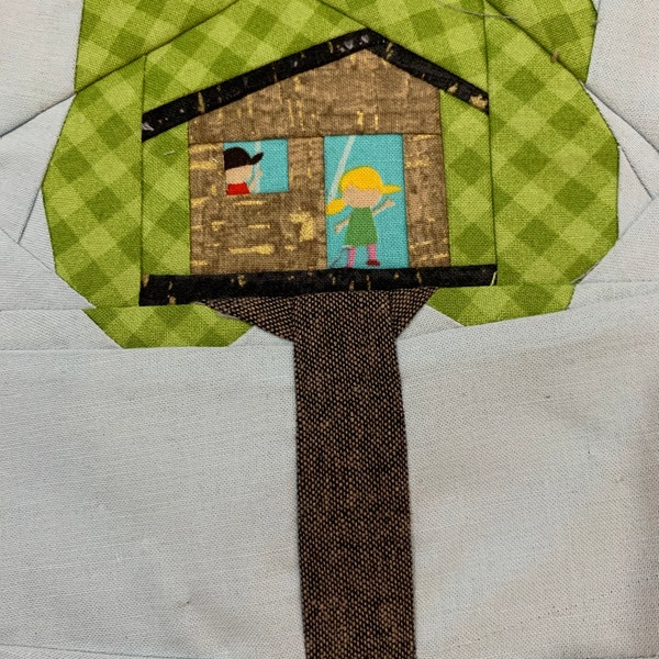 Tree House Paper Piecing Pattern, PDF - Etsy
