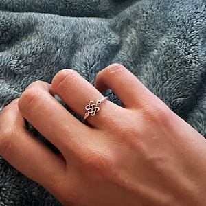 Silver Infinity Cross Ring Infinity Celtic Cross Ring Celtic Ring Cross ...