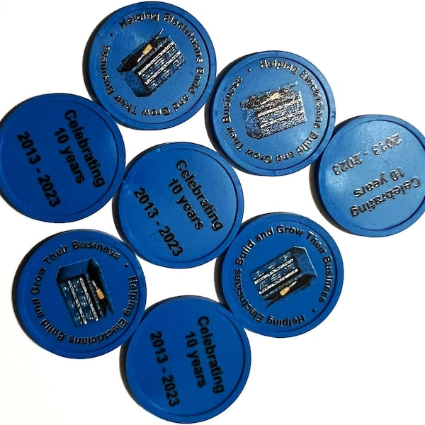Custom Plastic Tokens Printed With Your Full Color Design - Add Your ...