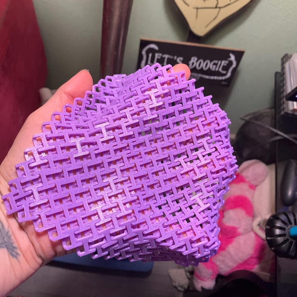 Heat Activated Color Changing 3D Printed Chainmail Plastic Fabric - Etsy