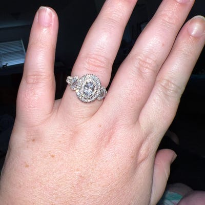 Old Mine Cut Moissanite Diamond Dangle Drop Earring, Solitaire Vintage ...