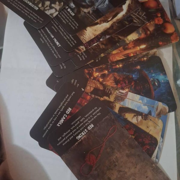 Tea Leaf Oracle Card Deck With Guidebook | 51 Tarot-sized Cards ...