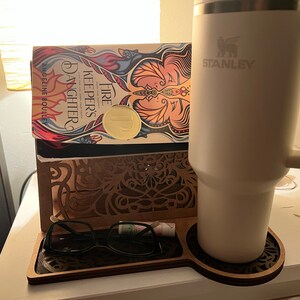 Book Nook Book Holder Wooden Book Stand Personalized Gift - Etsy