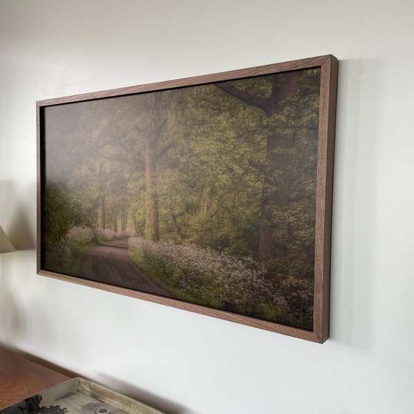 Samsung Frame TV Handmade Real Wood Bezel - 32'' Model - Etsy