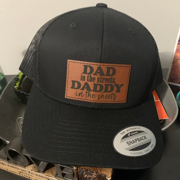 Dad in the Streets Hats, Daddy in the Sheets Hat, Funny Men's Hat, Dad ...
