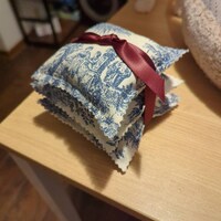 Vintage French Blue Toile Handmade Ribbon - Etsy UK