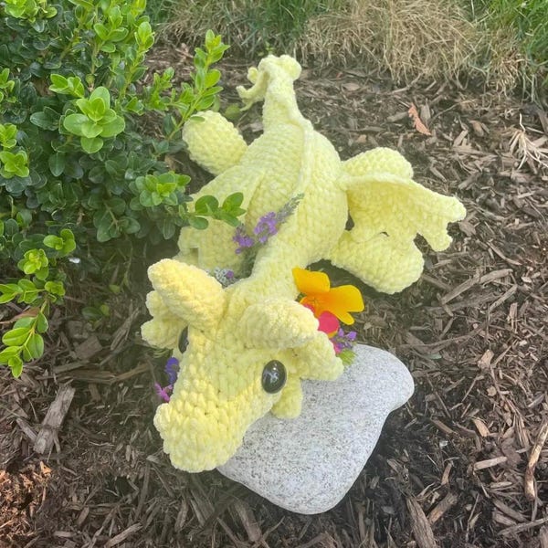 Crochet Dragon Pattern Morningstartail Feathertail Daggertail 2-in-1 ...