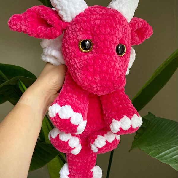 Cato the Dragon Snuggler/lovey Amigurumi Crochet Pattern - Etsy
