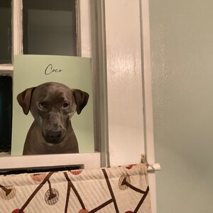 Custom Pet Portrait Framed Dog Portrait Digital Dog Art Pet Commission ...