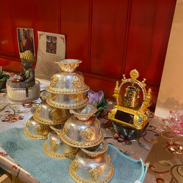 Tibetan DOPHOR, Nesi, Vessel for Offering Rice in Buddhist Rituals ...