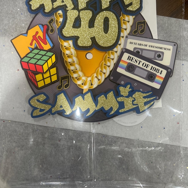 Back to School Birthday Cake Topper, First Day of School Centerpiece ...