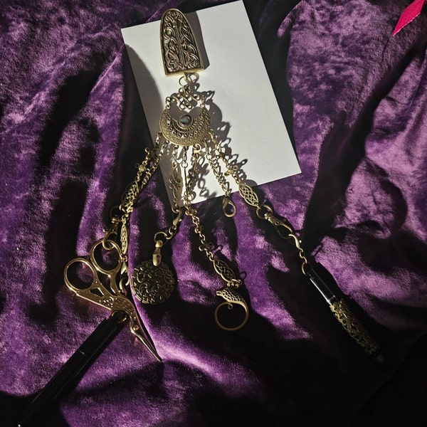 Chatelaine Tools - Gift Sets of 3,4, or 7 Victorian Needlework Tools ...