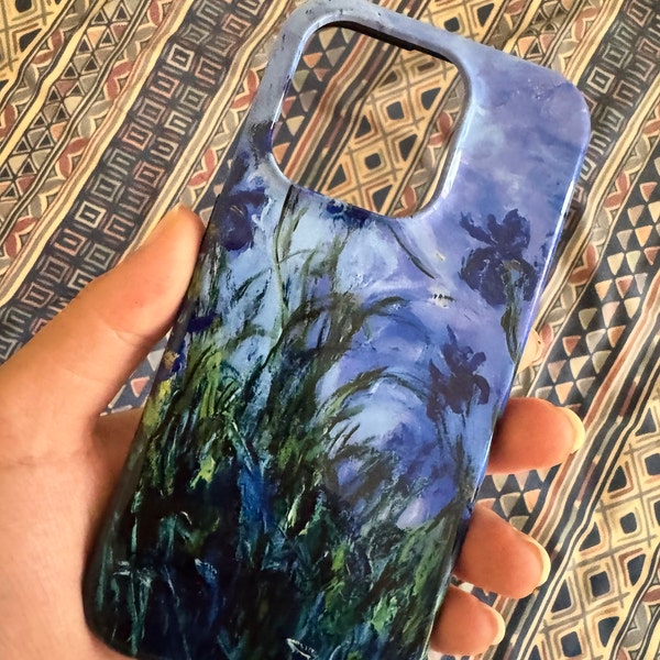 Stained Glass Phone Case Ocean Waves Colorful Sun Art Nature Inspired ...