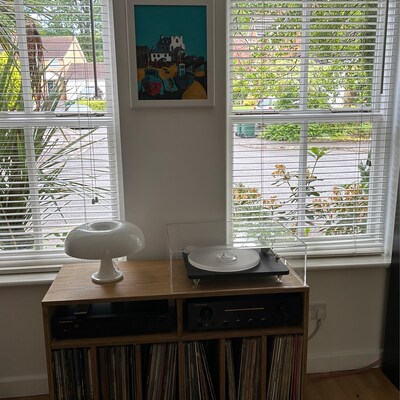 Turntable Stand & Vinyl LP Storage, From Made Durable and Recycled OSB ...