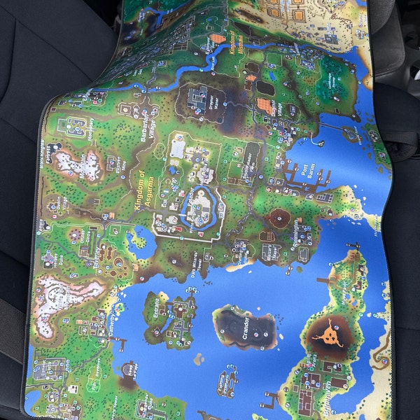 Custom Osrs Plush Blanket, Runescape World Map Soft Cozy Blanket, Gift ...