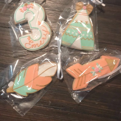 Boho Chic Cookies 1st Birthday Cookies Tribal Cookies Boho - Etsy
