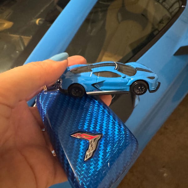 Corvette Car Keychain Chevy C6 Roadster | for Keys, Backpack, Clutch ...