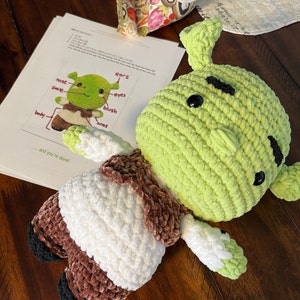 Crochet Pattern Ogre jumbo, Amigurumi Tutorial in English, PDF Download ...