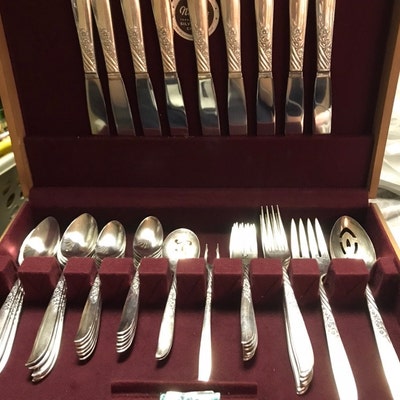 Nils Johan Prima N S Sweden Silver Plate Cream & Sugar Set With Tray ...