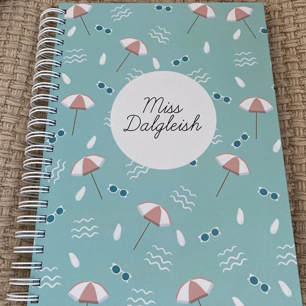 Personalised Teacher Planner / Lesson Planner - 6 Designs to Choose ...