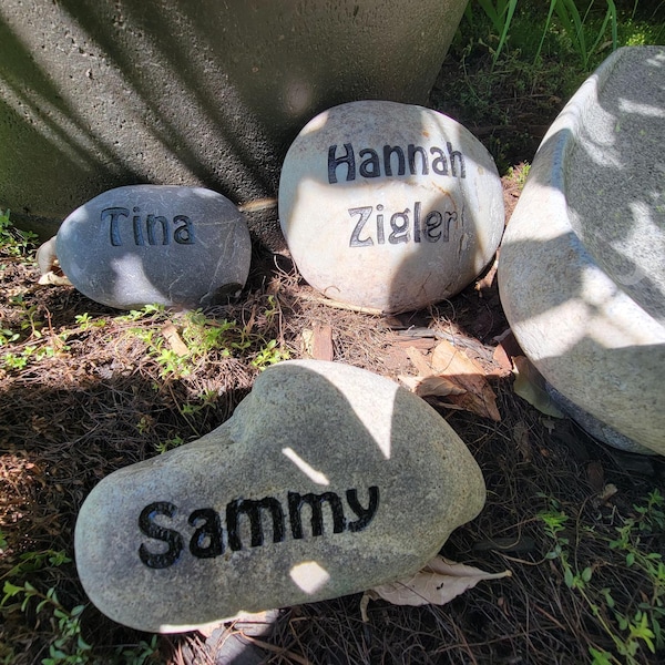 3in Names Hope Inspirational Stones Garden River Rocks Kids Custom ...