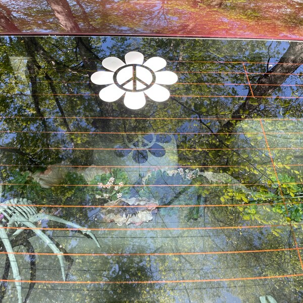 Peace Sign Decal - Peace Flower Decal,peace Symbol Decal,peace,hippie ...