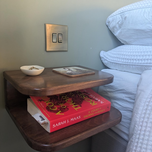 Wooden Bookshelf, Wooden Book Bench, Handmade Bench Style Book Holder ...