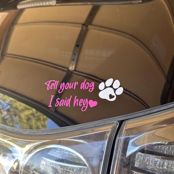 Dog Paw Print Decal | Personalized | All Breeds | Dog Silhouette ...